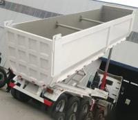 China Max Payload 40 Cubic Meter Tipper Trailer Truck Tipping Trailer with 28T Landing Gear for sale