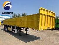 China 3 Axle Side Plate Trailer with 600mm 800mm 1200mm Heightening Side Wall for sale