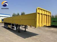 China 3 Axle Side Plate Trailer with 600mm 800mm 1200mm Heightening Side Wall for sale