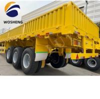 China 3 Axle Side Plate Trailer with 600mm 800mm 1200mm Heightening Side Wall for sale