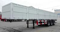 China Steel Material Tri-Axle Semi Trailer for 40 Ton Bulk Transport 12400X2500X3650mm for sale