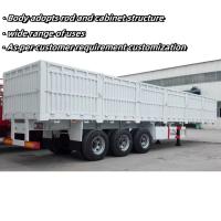 China Steel Material Tri-Axle Semi Trailer for 40 Ton Bulk Transport 12400X2500X3650mm for sale