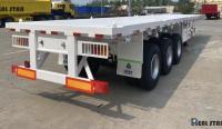 China Truck Trailer 7 Ton Container Flat Bed Semi Trailer with Condition 3/4 Axle Tare Weight for sale
