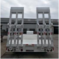 China Customized 12R22.5 Tires 3/4 Axle Low Bed Semi Trailer for Heavy Duty Transfer Equipment for sale