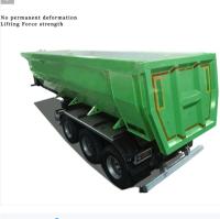 China Truck Trailer with Hydraulic Cylinder 3 or 4 Axles U Shape Rear Dump Semi-Trailer for sale