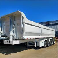 China Truck Trailer with Hydraulic Cylinder 3 or 4 Axles U Shape Rear Dump Semi-Trailer for sale