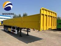 China JOST King Pin 3 Axle 50 Tons Side Plate Truck Semi Trailer with Heightening Side Wall for sale