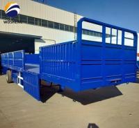 China JOST King Pin 3 Axle 50 Tons Side Plate Truck Semi Trailer with Heightening Side Wall for sale