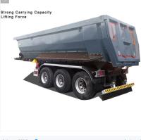 China Truck Trailer 80 Tons Hydraulic Rear Dump Semi Trailer with Mechanical Suspension for sale