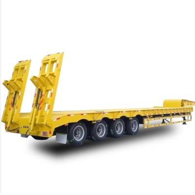 China 13000x3000x3300 Professional Lowboy Semi Trailer for Large Equipment Transportation for sale