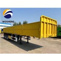 China 40 100 Tons Dropside Sidewall Semi Trailer for Heavy Duty Steel Cargo Transportation for sale
