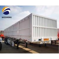 China 40 100 Tons Dropside Sidewall Semi Trailer for Heavy Duty Steel Cargo Transportation for sale