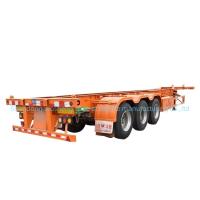 China 3 Axle Container Chassis Skeleton Semi Truck Trailer with JOST 3.5