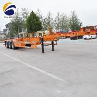 China 3 Axle Container Chassis Skeleton Semi Truck Trailer with JOST 3.5