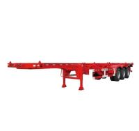 China 20FT 40FT Container Skeleton Semi Trailer with 13Ton Axle and Leaf Spring from Wosheng for sale