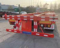 China 20FT 40FT Container Skeleton Semi Trailer with 13Ton Axle and Leaf Spring from Wosheng for sale
