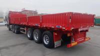 China 13/16 Ton Axle Side Semi Tipping Trucks for Bulk Cargo Steel Material from Professional for sale