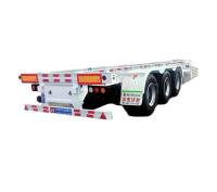 China Wosheng 3 Axle 20FT 40FT Container Skeleton Semi Trailer for Container Transportation for sale
