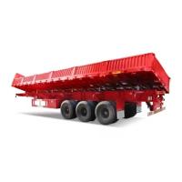 China 13000*2550*2900mm Customized Hydraulic Side Tipper Dump Semi Trailer for Truck Trailer for sale