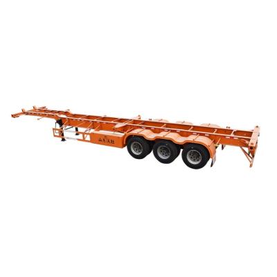 China 3-Axles Container Chassis Skeleton Trailer for Container Transport Customized Color for sale