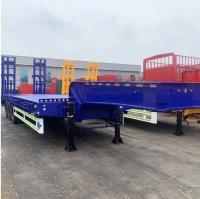 China 13000x3000x3300mm Excellent Manufacture Wosheng 3 Axles Lowbed Lowboy Truck Semi Trailer for sale