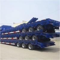 China 13000x3000x3300mm Excellent Manufacture Wosheng 3 Axles Lowbed Lowboy Truck Semi Trailer for sale