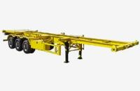 China Truck Trailer and Affordable 3 Axles 4 Axle Skeleton Chassis Container Semi Trailer for sale