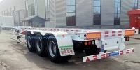 China Truck Trailer and Affordable 3 Axles 4 Axle Skeleton Chassis Container Semi Trailer for sale
