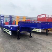 China 120 Ton Payload Low Bed Semi Trailer with 13000x3000x3300 Dimensions and 50 King Pin for sale