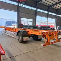 China Direct Delivery 3 Axles Special Steel Skeleton Semi Trailer with 12R22.5*12pcs Tire for sale