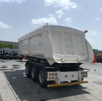 China Mechanical Suspension Heavy Duty 35-65 cbm U-type Rear Dump Semi Trailer for Truck for sale