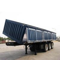 China 3 Axles Heavy Duty Steel Side Tipper Dump Semi Trailer for Cargo Transport Air Suspension for sale