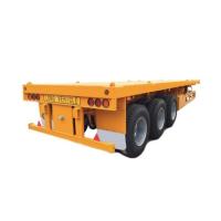 China 12500x2500x1600-3100mm Multi-axle Flatbed Truck Semi Trailer for Container Transport for sale