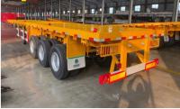 China 12500x2500x1600-3100mm Multi-axle Flatbed Truck Semi Trailer for Container Transport for sale
