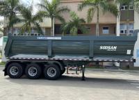 China 3 Axle 40 50 Ton Rear Dump Semi Trailer Tipper Trailers For Mineral Stone Transport for sale