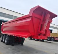 China 3 Axle 40 50 Ton Rear Dump Semi Trailer Tipper Trailers For Mineral Stone Transport for sale