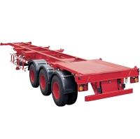 China 3 Axles 20-45 Feet Container Chassis Skeleton Semi Trailer with 12.38x2.48x1.55m Size for sale