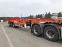 China 3 Axles 20-45 Feet Container Chassis Skeleton Semi Trailer with 12.38x2.48x1.55m Size for sale