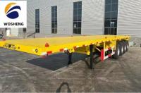 China 12.00R22.5 Tire Customized 2 3 4 Axlesd Shipping 40ft Container Flatbed Truck Trailer for sale