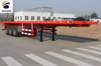 China 12.00R22.5 Tire Customized 2 3 4 Axlesd Shipping 40ft Container Flatbed Truck Trailer for sale