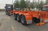 China King Pin 2.00/3.5 Inch Bolt In 40ft Container Steel Skeleton Semi Trailer for Truck for sale