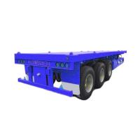 China Customized Tri Axle Flatbed Trailer for Shipping Special Equipment Tire 12.00R22.5 for sale