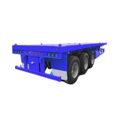 China Customized Tri Axle Flatbed Trailer for Shipping Special Equipment Tire 12.00R22.5 for sale