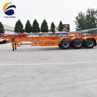 China 2/3/4 Axles 20-45 Feet Container Chassis Skeleton Semi Trailer Truck Trailer with Cheaper for sale