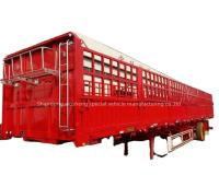 China Q345B main beam 3/4 axle 7.5 tons 12.4m side fence semi trailer for truck customization for sale