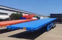 China Customizable 30-80 Tons Container Trailer Truck Flatbed Semi Trailer in Africa Market for sale