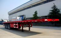 China Customizable 30-80 Tons Container Trailer Truck Flatbed Semi Trailer in Africa Market for sale