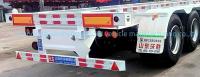 China Max Capacity 60T 40FT Container Steel Truck Trailer 3 Axle Skeleton Semi Trailer for sale