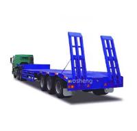 China Wosheng Heavy Equipment Transportation Low Boy Truck Trailers with 3/4/5/6/7 Axles for sale
