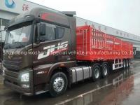 China Q345B main beam 3/4 axle 7.5 tons 12.4m side fence semi trailer for truck customization for sale